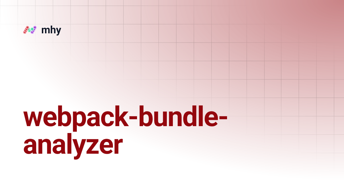 webpack-bundle-analyzer | mhy